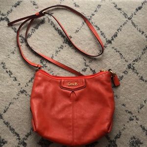 Coach | Accessories | Orange Peach Color Coach Cross Body Purse | Poshmark